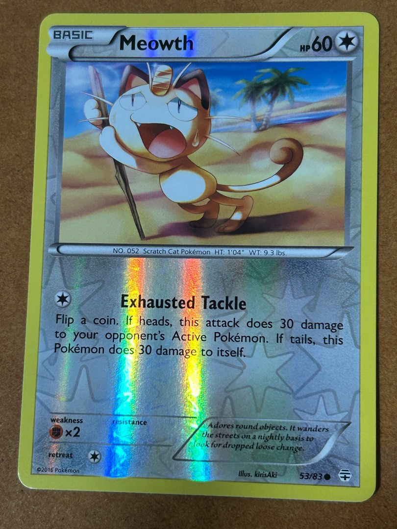 Pokemon Generations | Meowth #53 Reverse Holo | Pokemon English | Team ...