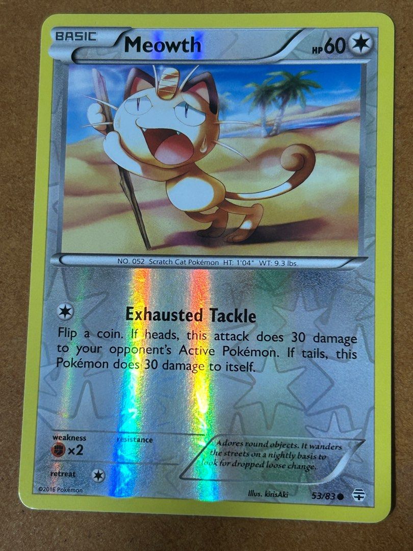 Pokemon Generations | Meowth #53 Reverse Holo | Pokemon English | Team ...