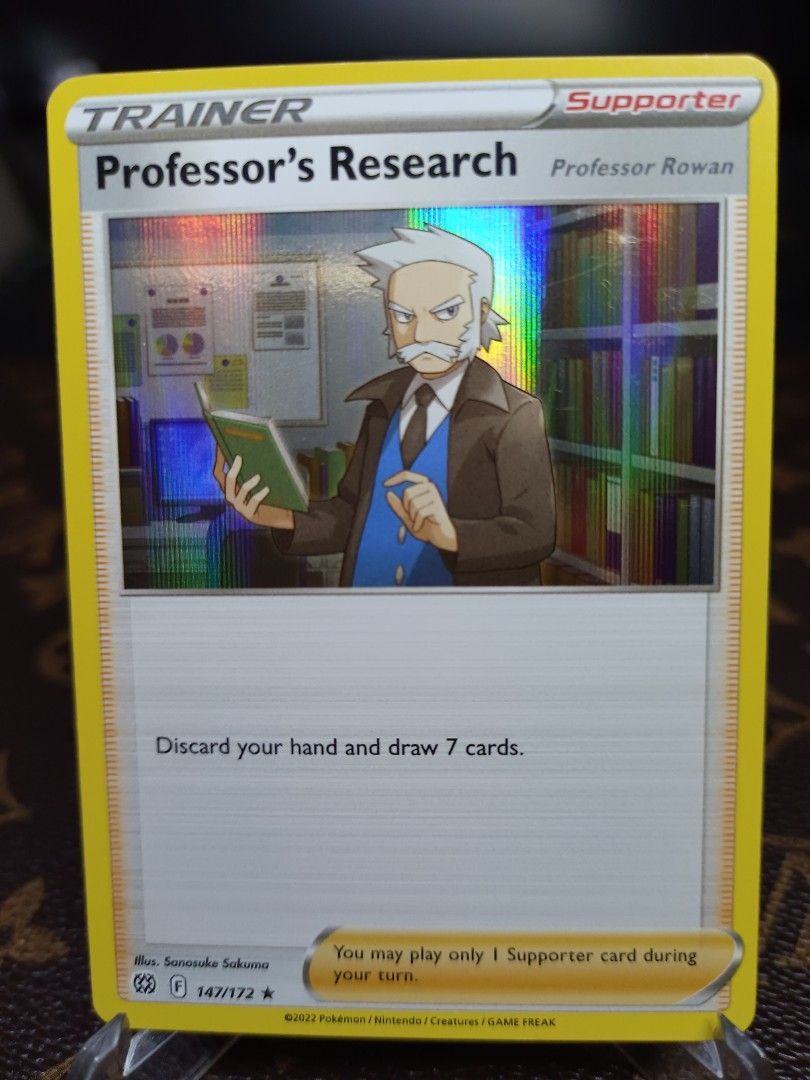 Professor's Research - 147/172 Holo Rare SWSH (Brilliant Stars) Pokemon ...