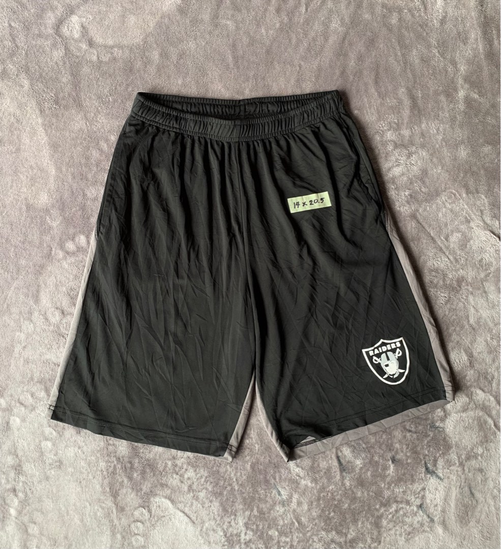 Raiders x Majestic Baller Short | Size M 14x20.5L, Men's Fashion ...