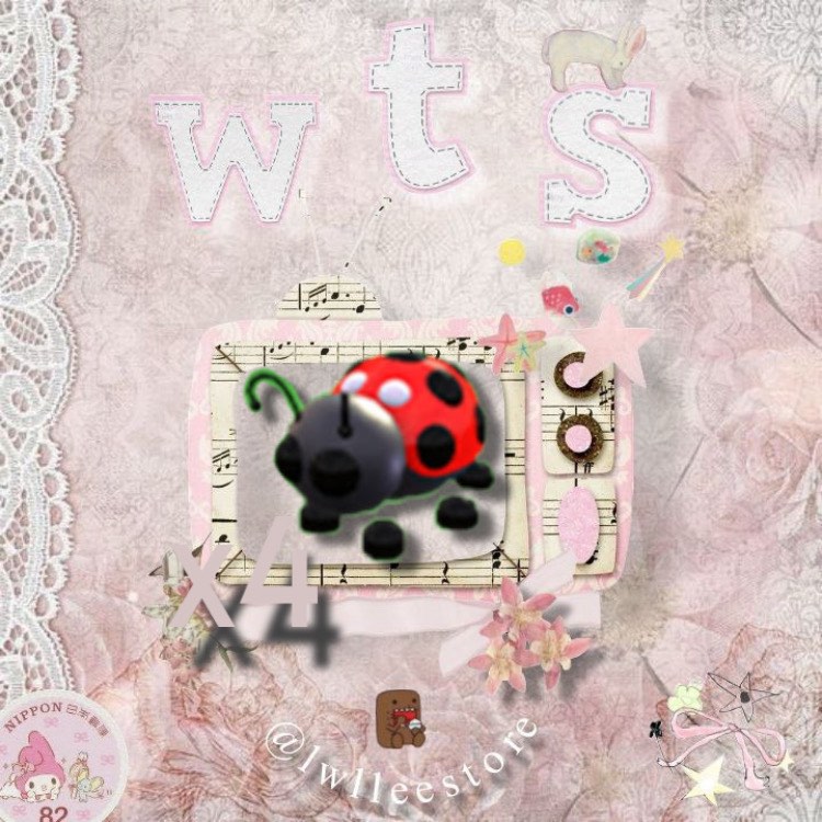 [READ DESC] 4x LADYBUG ADOPT ME PEt !, Video Gaming, Gaming Accessories ...