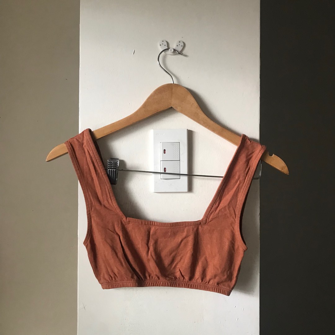 Rust Orange Color Tankini Top, Women's Fashion, Tops, Sleeveless on ...