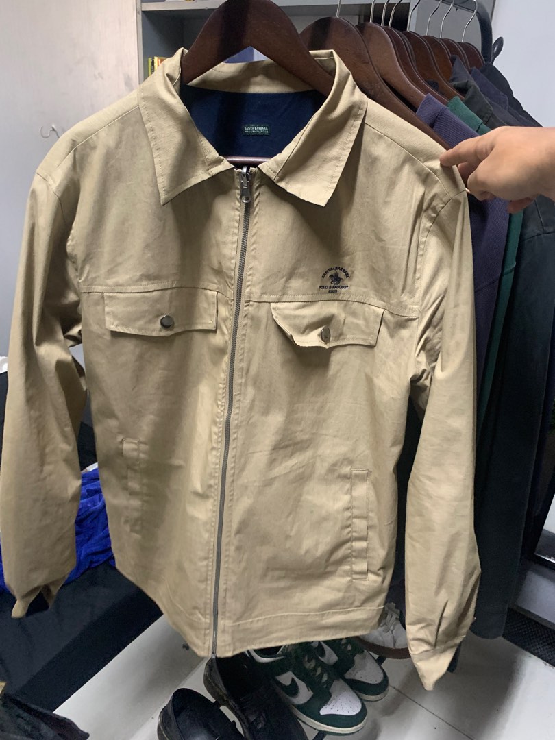 Santa Barbara Polo & Racquet Club Reversible Harrington Jacket, Men's ...