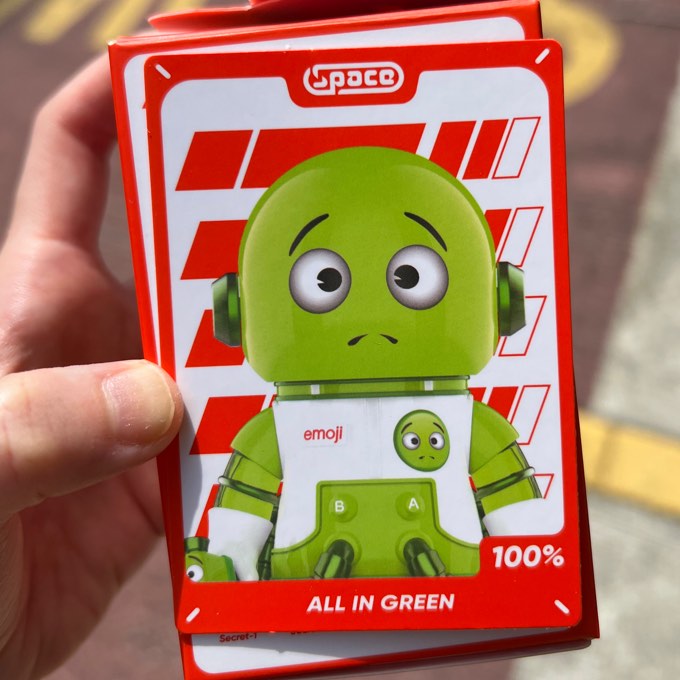 Space Molly Emoji All in Green, Hobbies & Toys, Toys & Games on Carousell