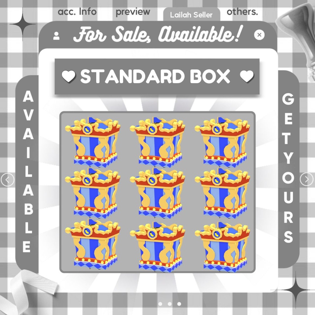 STANDARD CAPUCHIN BOX | GIFT | ADOPT ME | ROBLOX, Hobbies & Toys, Toys ...