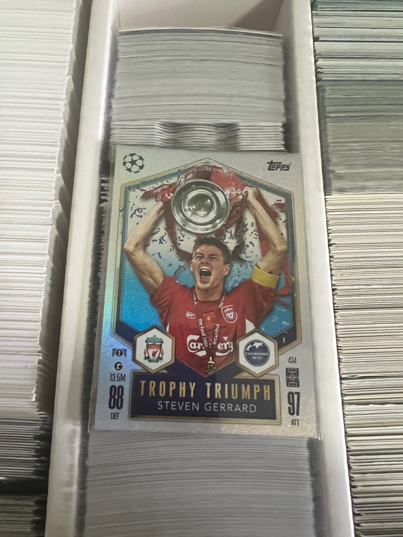 Topps Match Attax 2024/25 Steven Gerrard Trophy Triumph, Hobbies & Toys ...