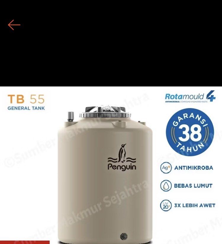 Toren Tangki Air Penguin TB55 uk 500 liter, Perabotan Rumah di Carousell