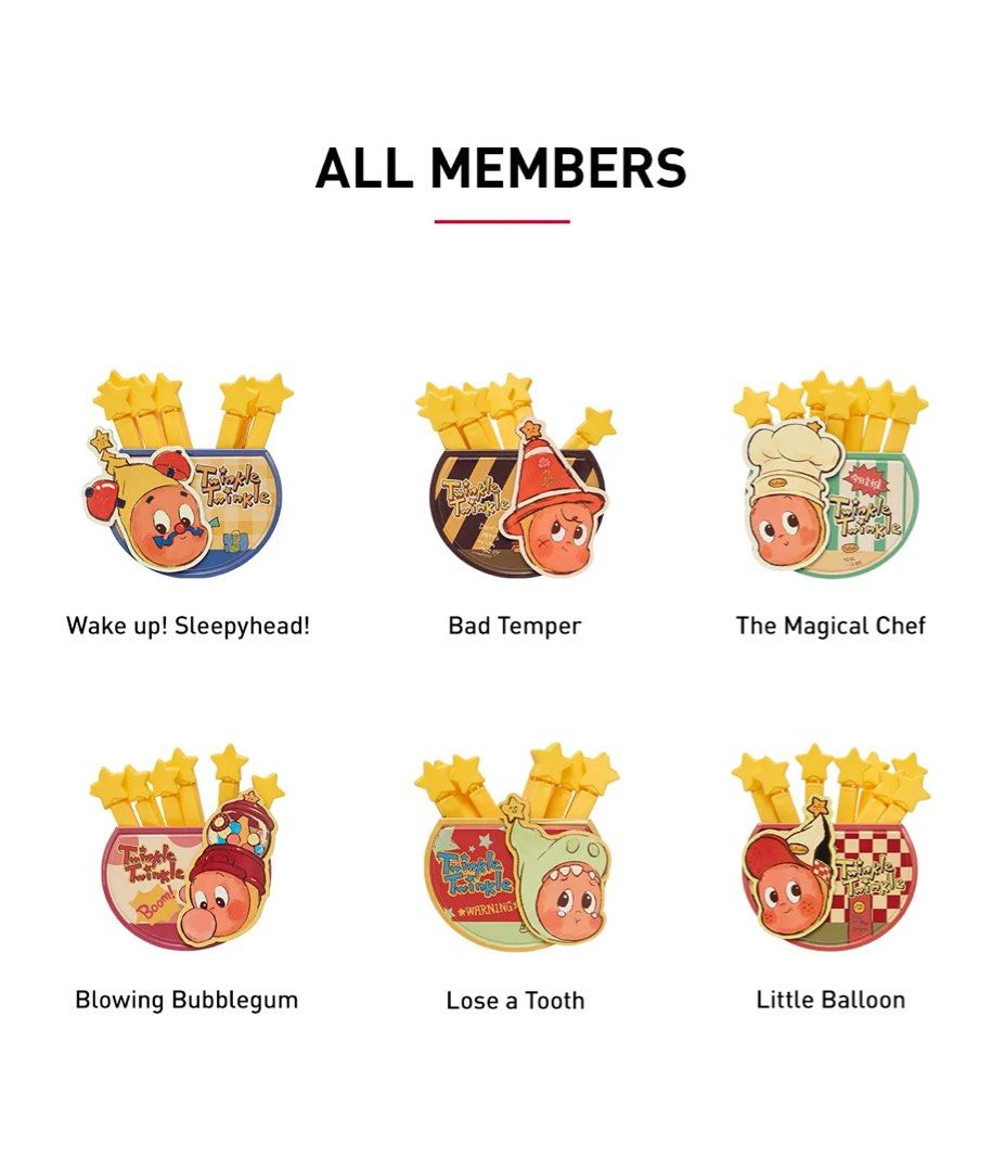 Twinkle Twinkle Be a Little Star Series Magnetic Sealing Clip Storage ...