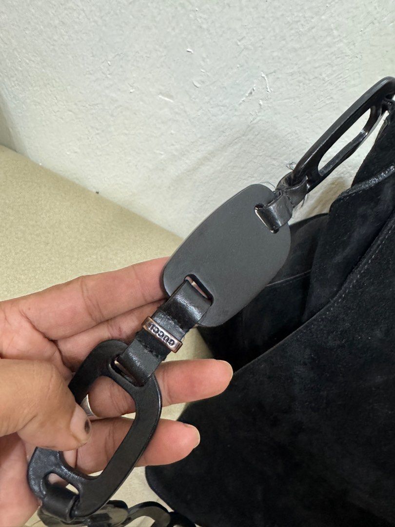 Vintage Gucci x Tom Ford leather chain sling bag, Luxury, Bags ...