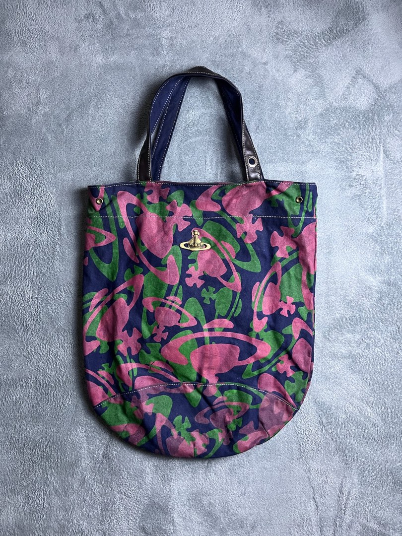 Vivienne westwood - Anglomania orb logo tote bag, Women's Fashion, Bags ...