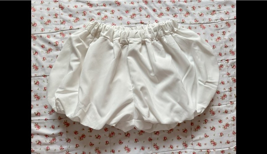 White Bubble Bloomers | coquette | bini maloi inspired |, Women's ...