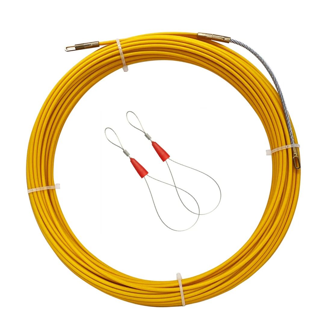 3mm 15m 30m Fiberglass Duct Rodder Fish Tape Rod Cable Puller Wiring ...