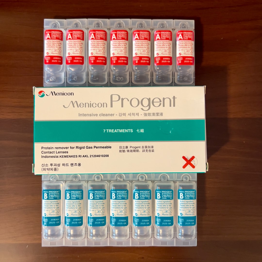 急放 Menicon 目立康 Progent A+B去蛋白液, 美容＆個人護理, 健康及美容 - 眼部護理 - Carousell