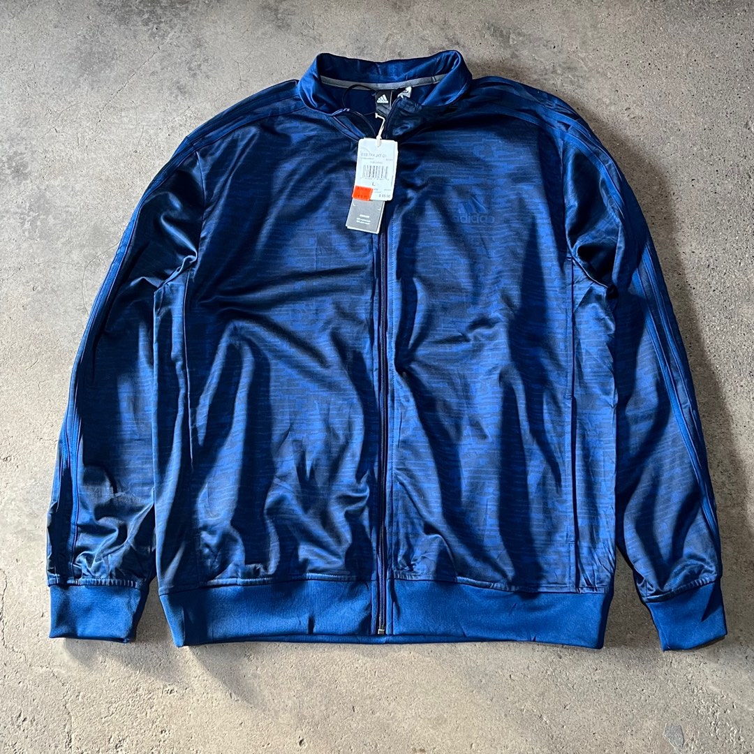 Adidas Track Jacket Camo Blue, Men's Fashion, Coats, Jackets and ...