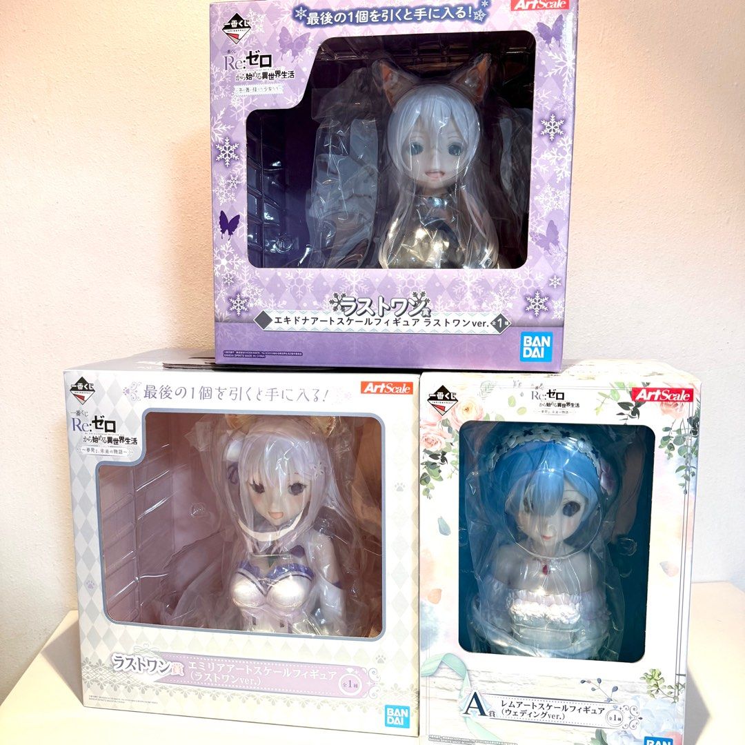 [All 3 for $100!] Re:zero rezero re zero figure figurine ichiban kuji ...