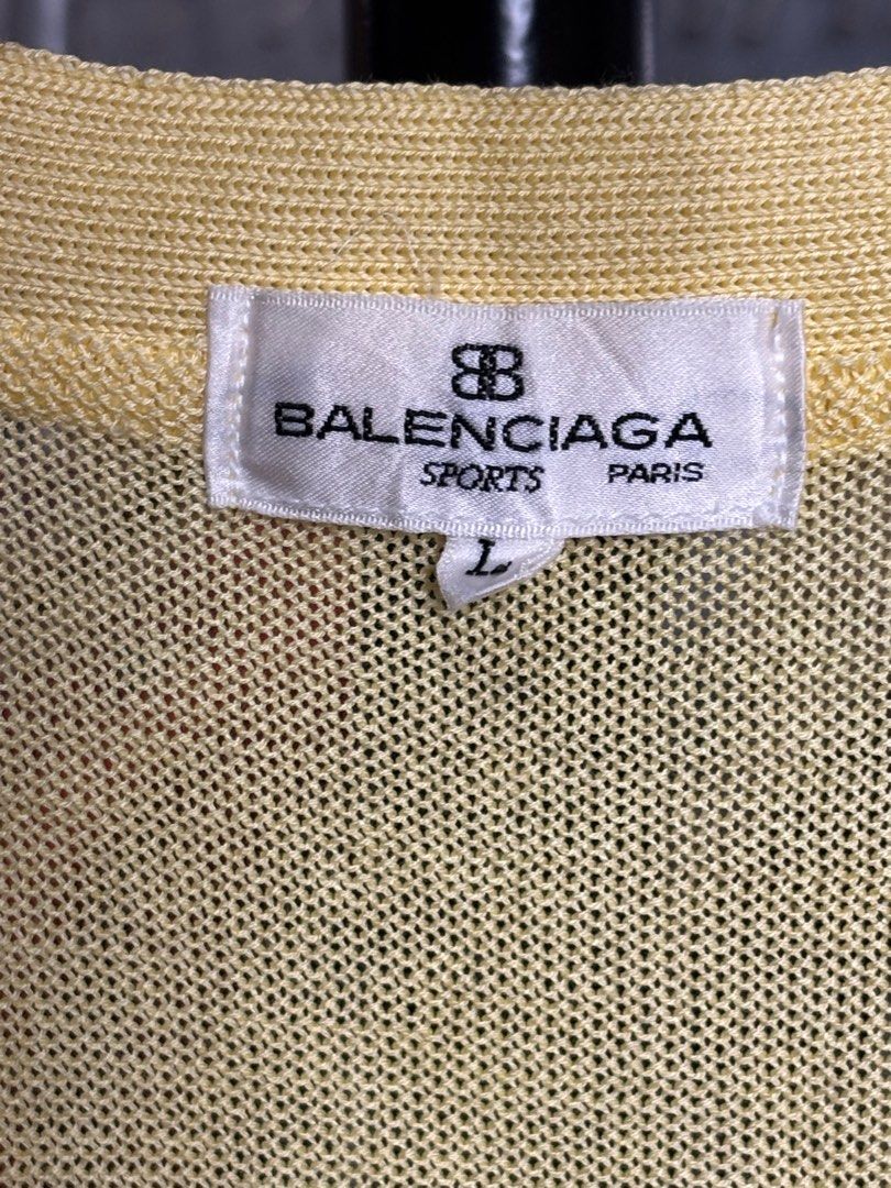 Balenciaga Fashion Vest Kuning, Fesyen Wanita, Pakaian Wanita, Baju ...