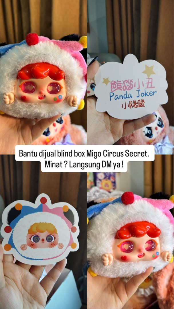 Blind box Migo Circus Secret, Desain & Kerajinan Tangan, Barang ...