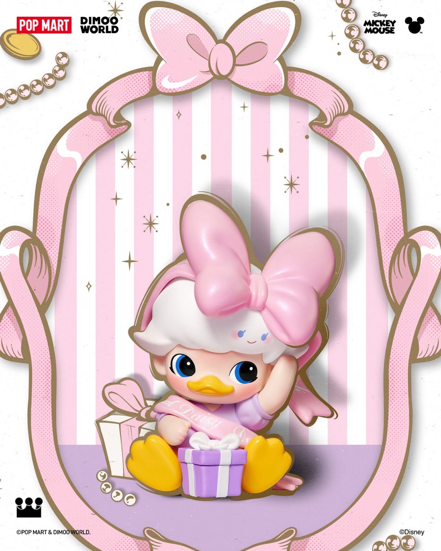 BNIF POPMART DIMOO WORLD × DISNEY Series Figures (Daisy), Hobbies ...