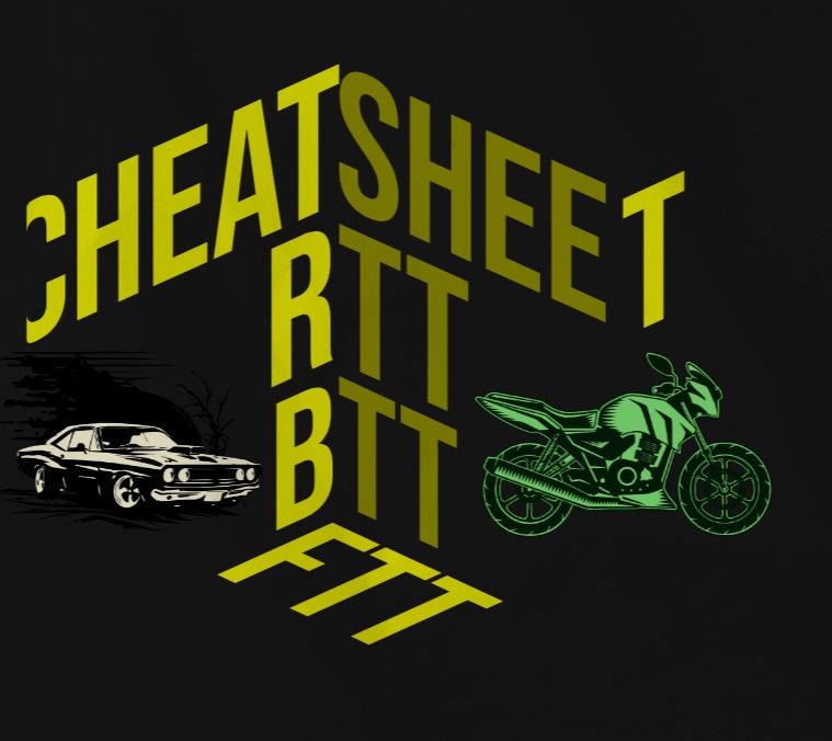 BTT/FTT/RTT CHEATSHEET on Carousell