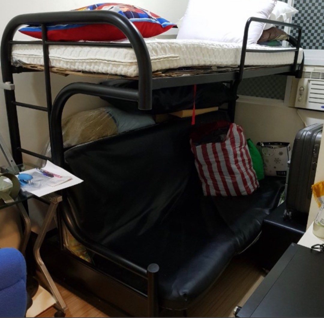 BUNK BED DOUBLE DECKER LOFT TYPE SOFA BED, Furniture & Home Living ...