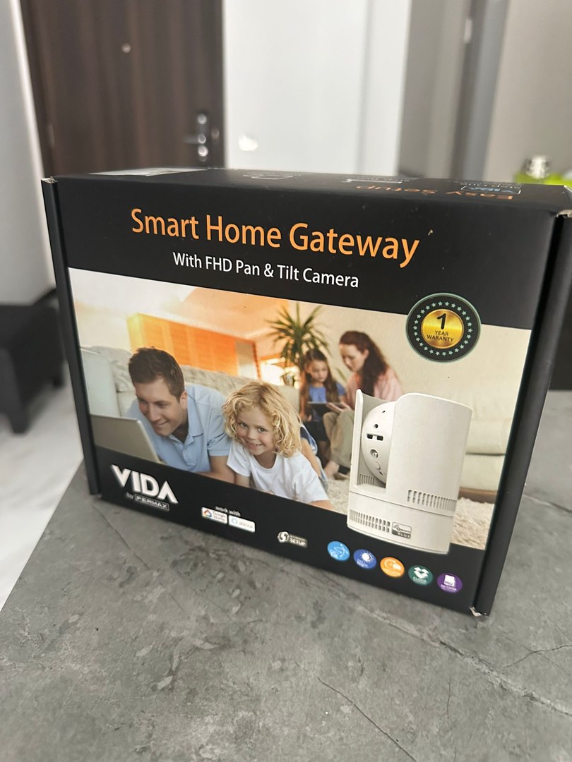 CCTV Camera VIDA Smart Home Gateway with FHD Pan & Tilt Camera ...