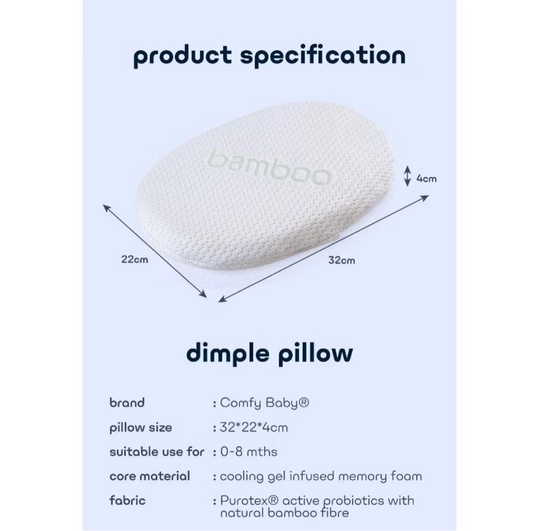 Comfy Baby Dimple Pillow - 0-8 Months, Babies & Kids, Baby Nursery ...