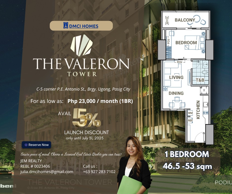 DMCI Valeron starts at 18k for Studio Uit, Property, For Sale ...