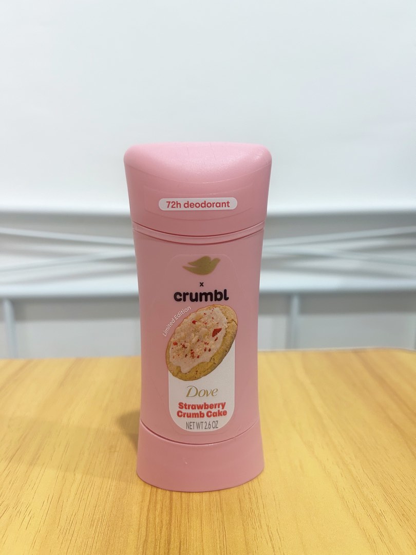 Dove x Crumbl Strawberry Crumb Cake deo, Beauty & Personal Care, Bath ...