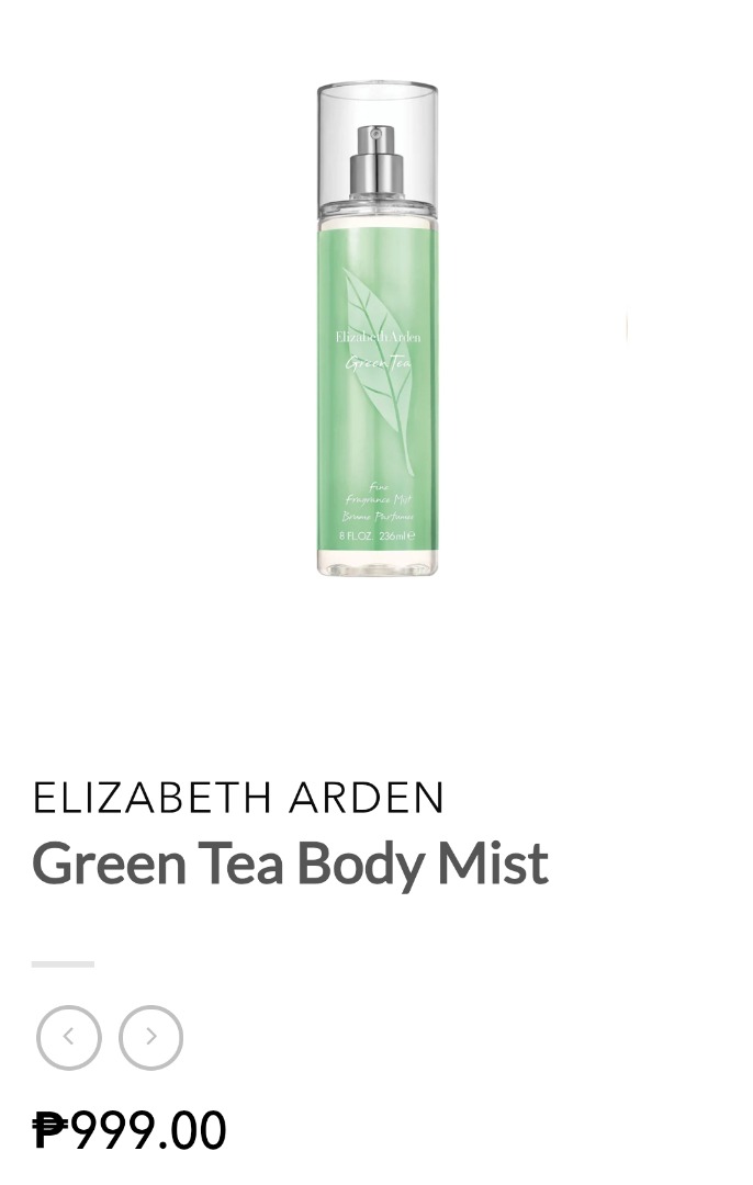 Elizabeth Arden Green Tea Mist, Beauty & Personal Care, Fragrance ...