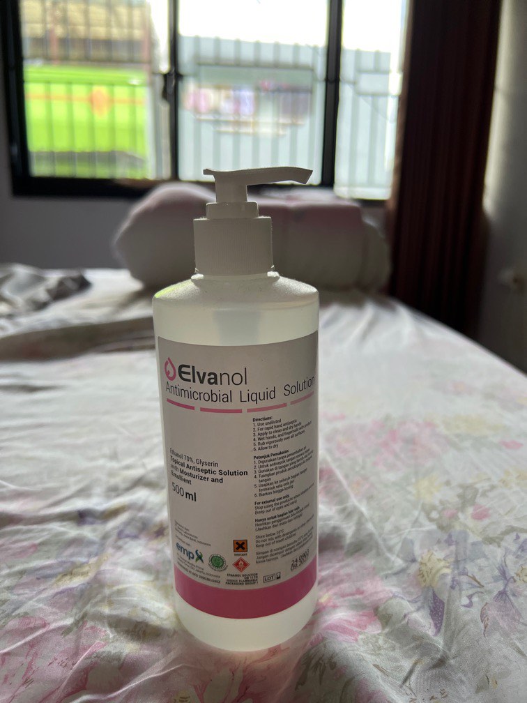 Elvanol Hand Sanitizer 500 ml Aseptic Alcohol, Serba Serbi, Others di ...