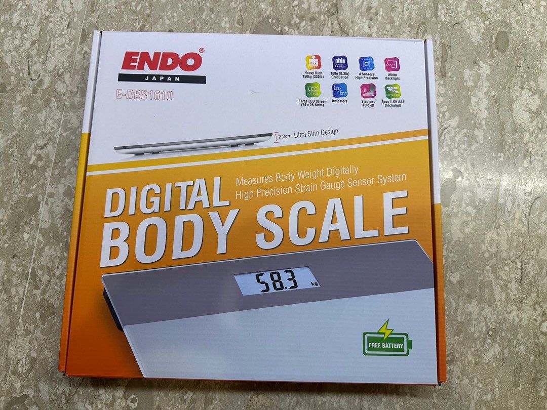 Endo Japan Digital Body Scale E-DBS1610, Health & Nutrition, Health ...