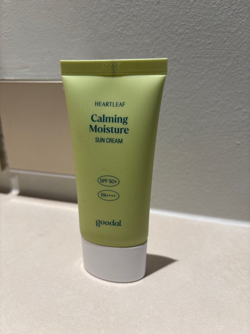 Goodal Heartleaf Calming Moisture Sun Cream SPF50+, Beauty & Personal ...