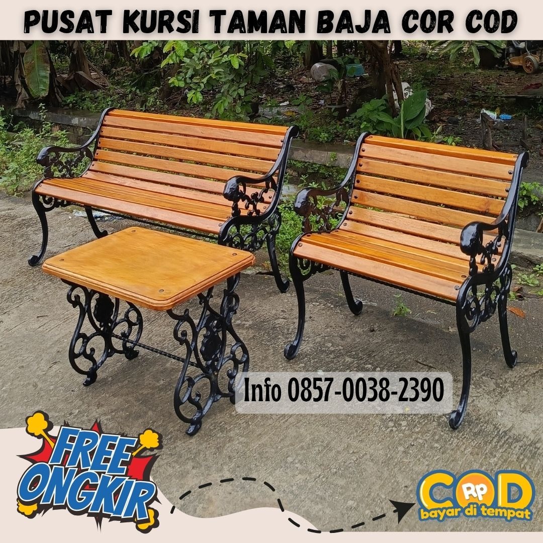 Hub 0857-0038-2390 Pusat Bangku Taman Cor Beton Furniture Besi ...