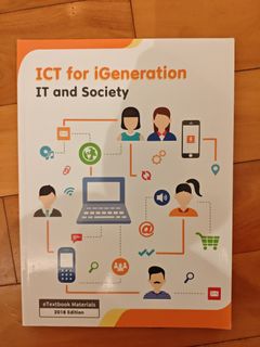 ICT for iGeneration IT and Society(2018 Edition), 興趣及遊戲, 書本 & 文具, 教科書 ...