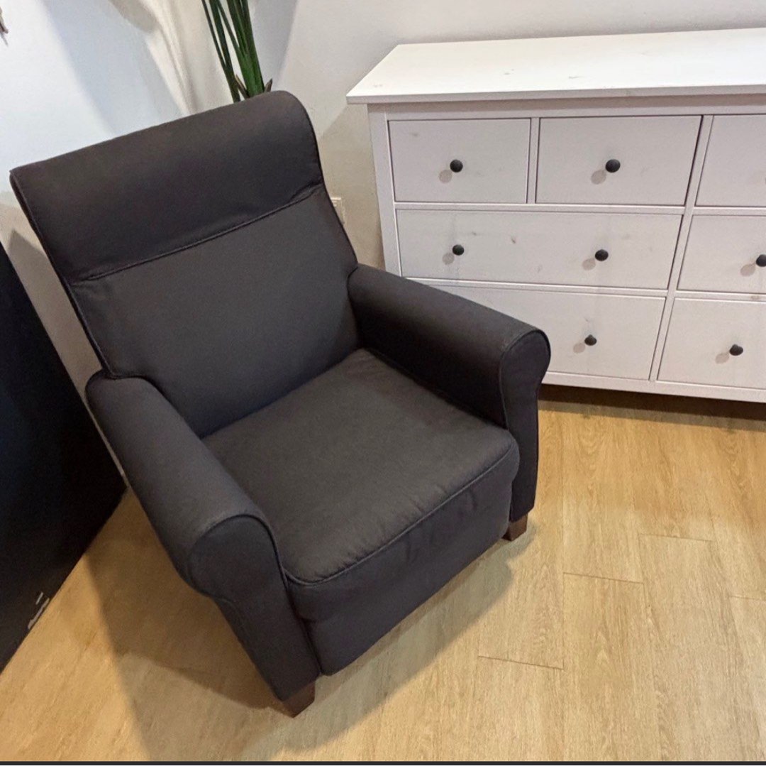 Ikea MUREN recliner chair, Furniture & Home Living, Furniture, Chairs ...