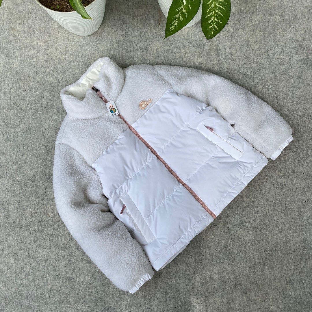 Jacket puffer putih goose down bulu nepa angsa super cakep banget like ...