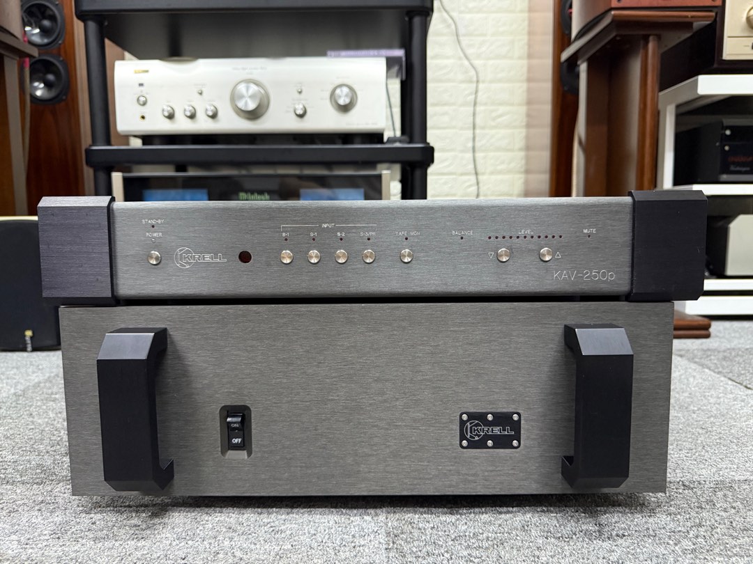 KRELL KAV-250P前級+KST-100甲類後級, 音響器材, Soundbar、揚聲器、藍牙喇叭、耳擴 - Carousell