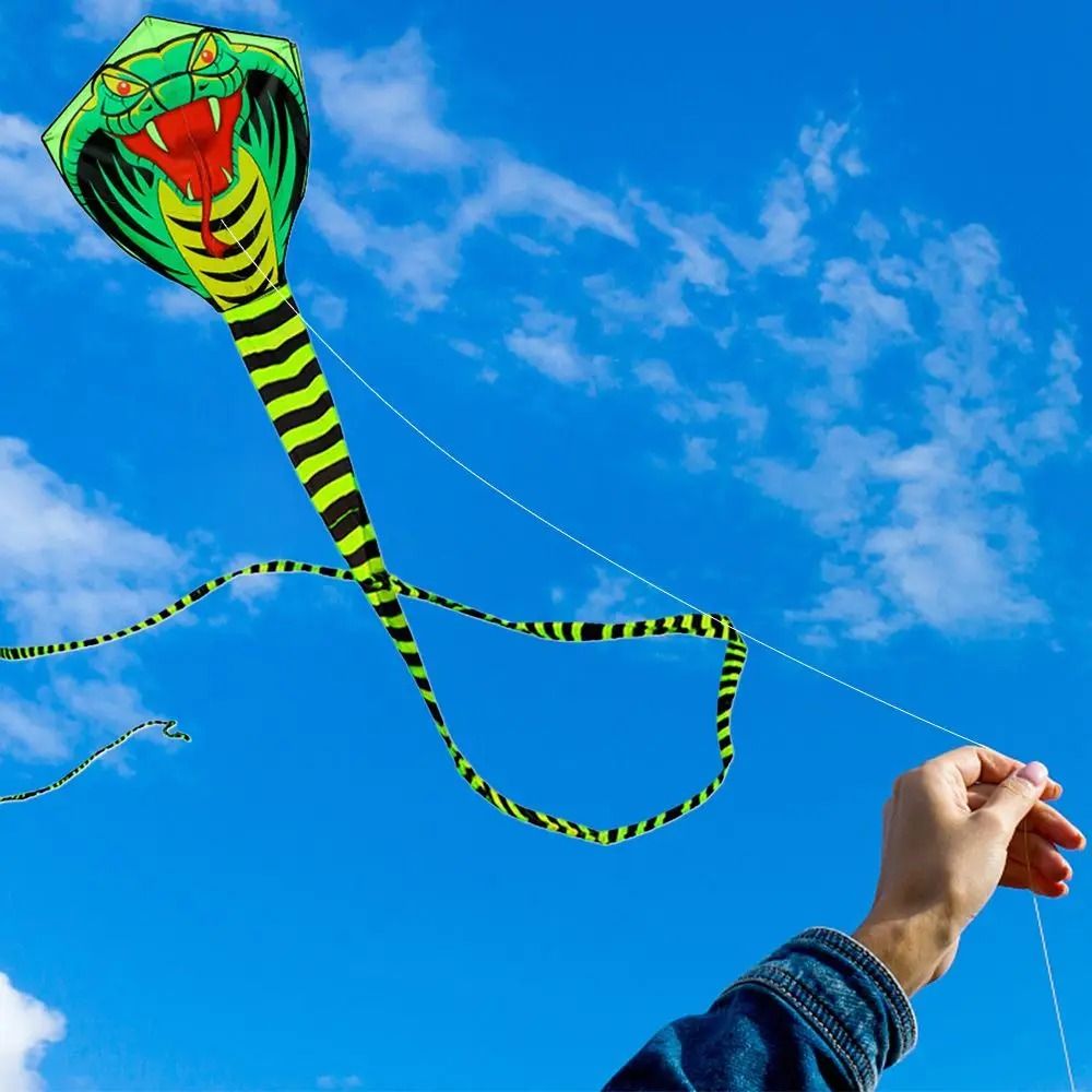 Large 8/15m Snake Power Cobra Kite Animal Wind Kites Outdoor Fun Beach ...