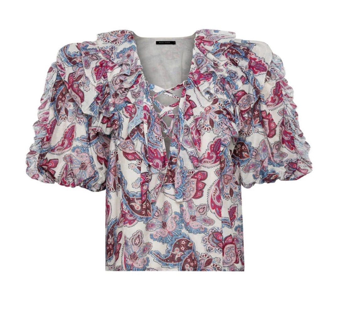 Magali Pascal top, Fesyen Wanita, Pakaian Wanita, Atasan di Carousell