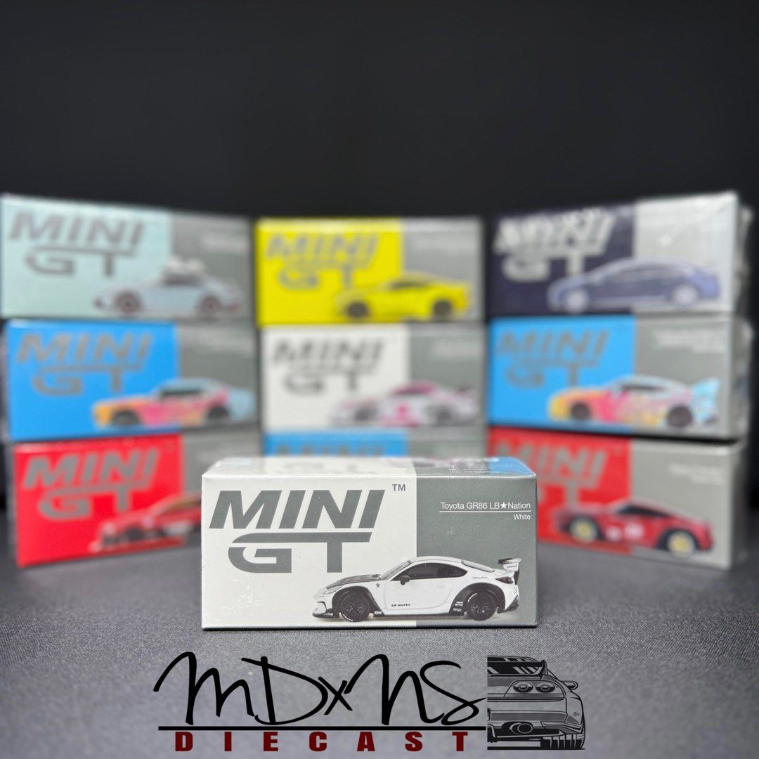 Mini GT Toyota GR86 LB-Works White, Hobbies & Toys, Toys & Games on ...