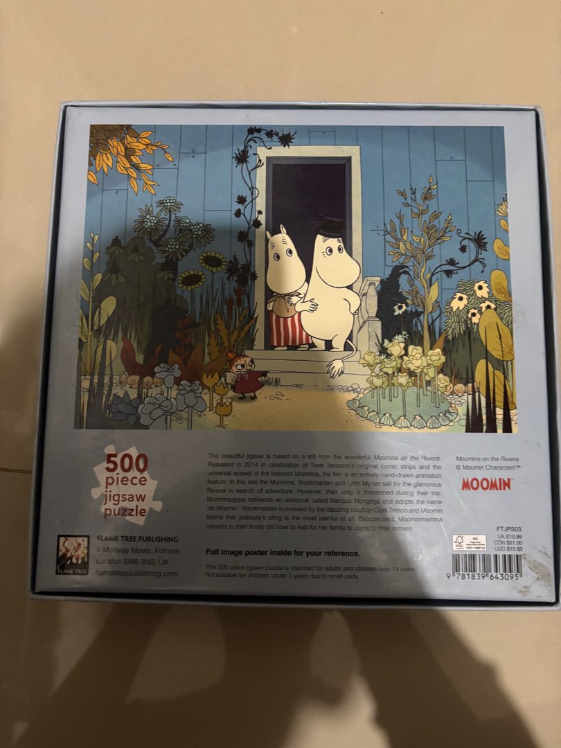 Moomin - Moomins on the Rivera Puzzle, Toys & Collectibles, Permainan ...