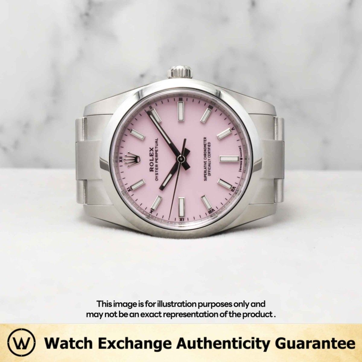 New Jun 2025 Rolex Oyster Perpetual Oyster 124200 Candy Pink Dial ...