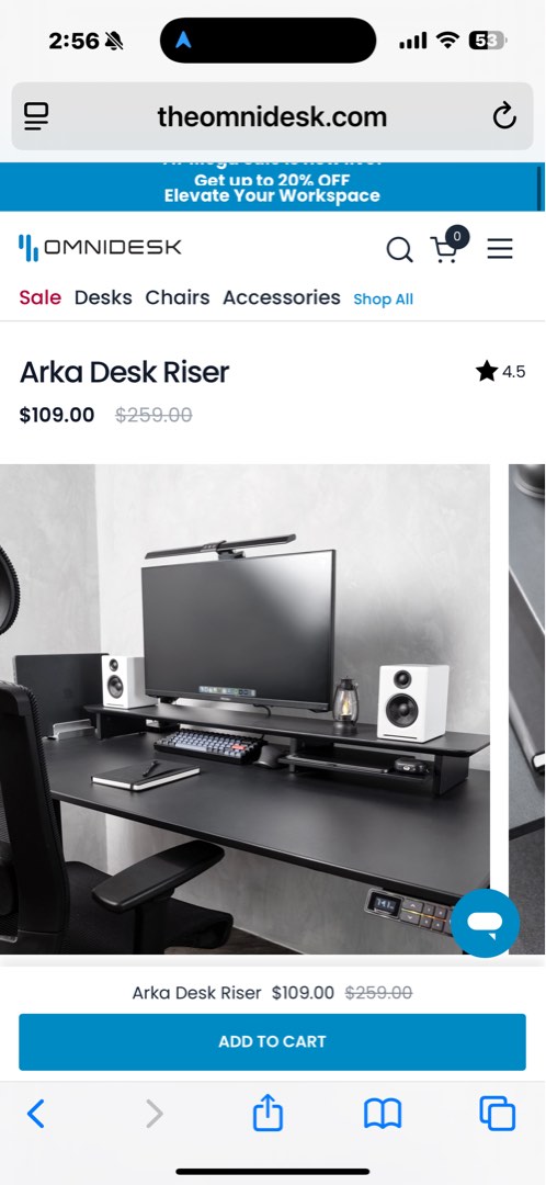 Omni desk riser - black 1200mm, Computers & Tech, Parts & Accessories ...