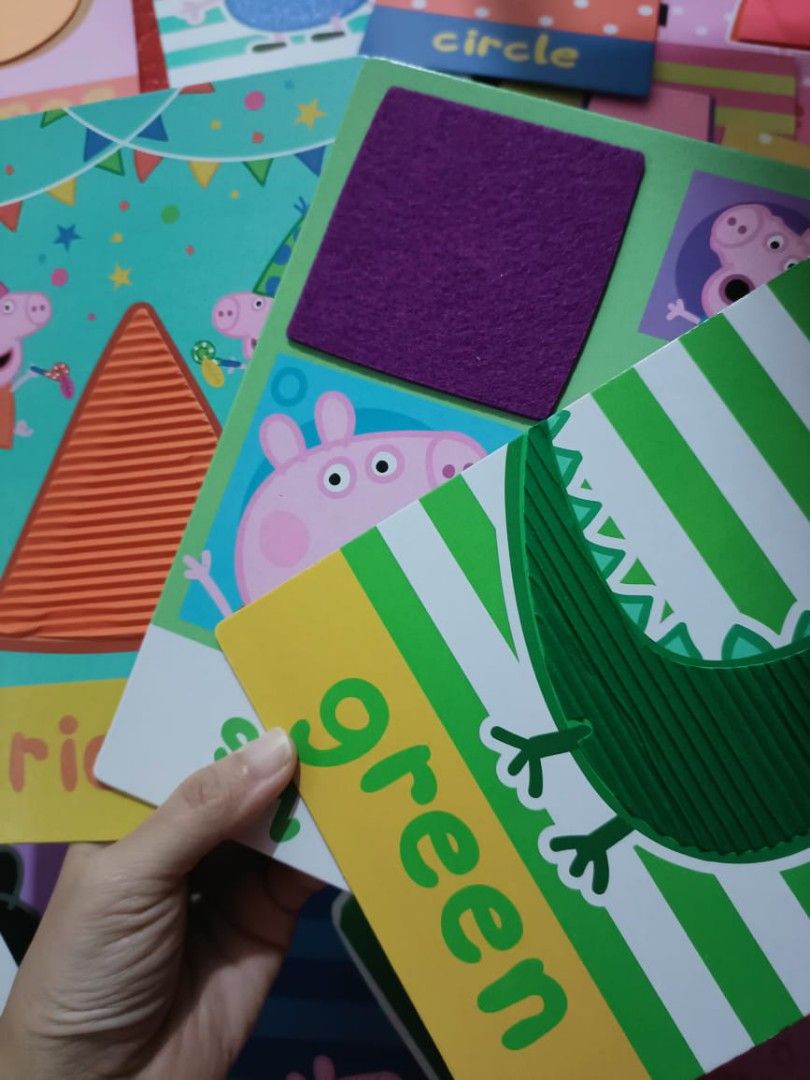 Peppa Pig Sensory Flashcards, Hobbies & Toys, Toys & Games on Carousell