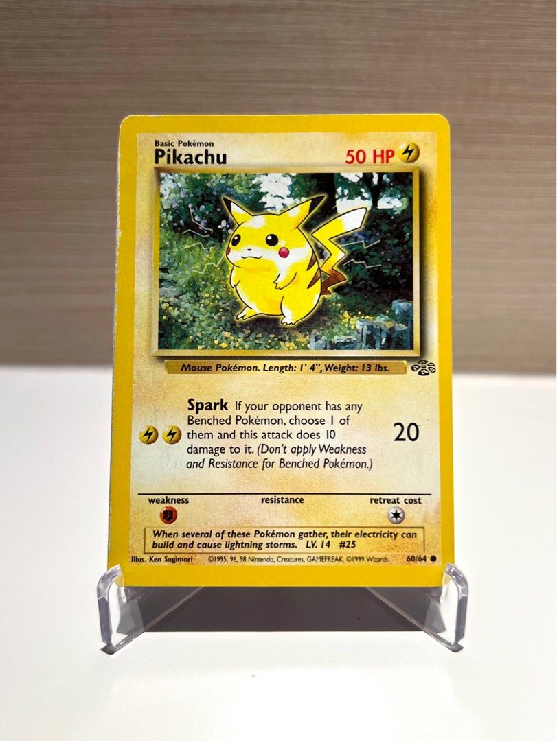 Pikachu 60/64 Jungle Common Vintage Pokemon Card, Hobbies & Toys, Toys ...