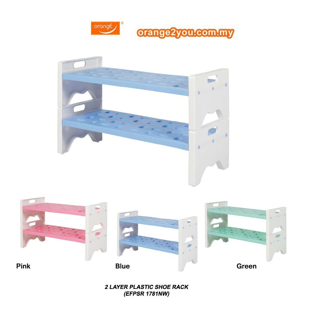 Plastic Shoe Rack - 2 Layers, rack kasut 2 tingkat , rak, shoe shelf ...