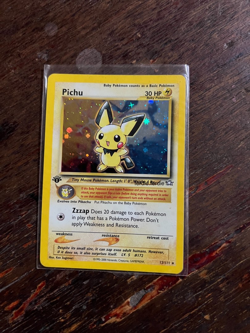 Pokemon TCG - Pichu Neo Genesis 1st Edition, Hobbies & Toys, Toys ...