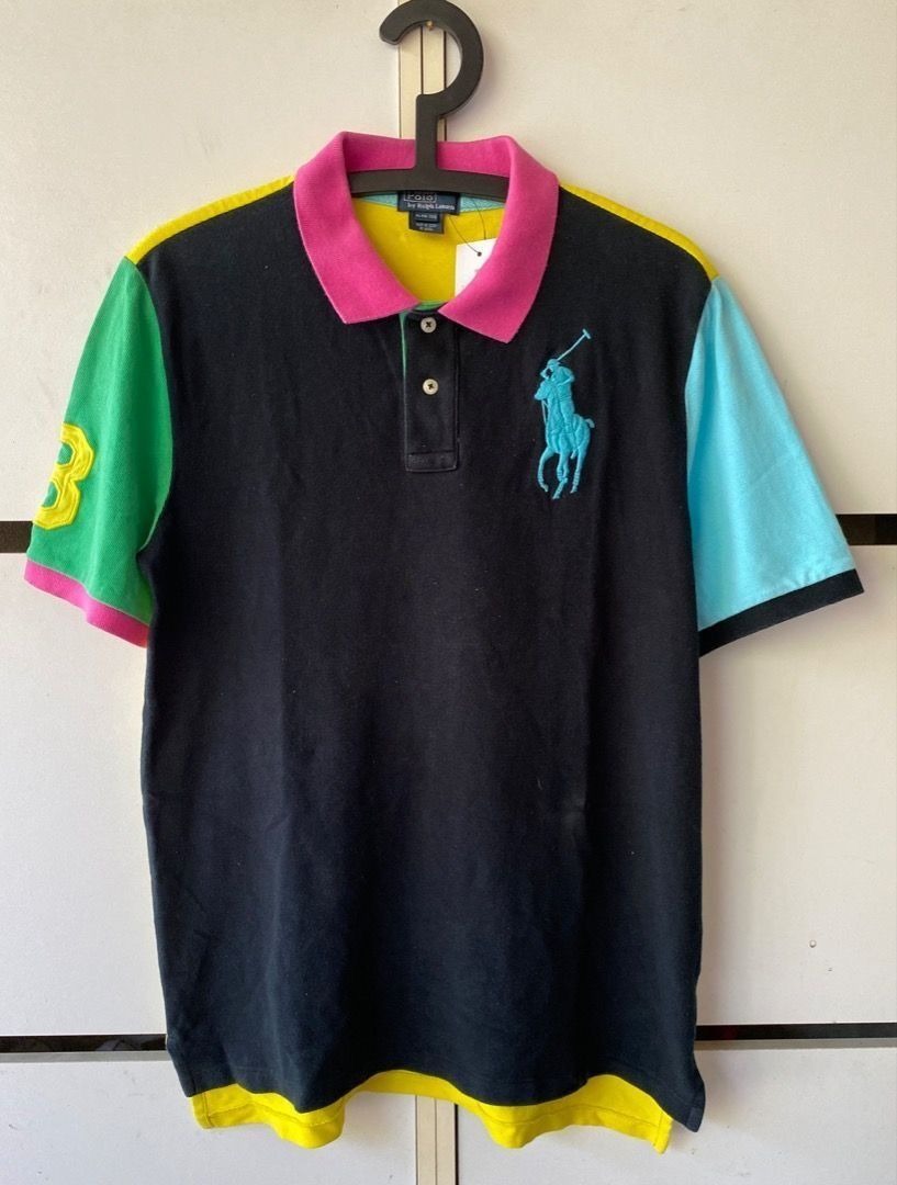 POLO RALPH LAUREN MULTI BLOCK COLOR POLOS - F37, Men's Fashion, Tops ...
