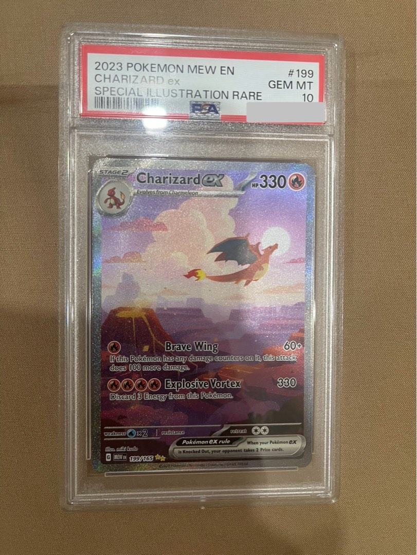 PSA 10 Charizard Ex SIR #199 Pokemon Scarlet & Violet 151 TCG, Hobbies ...