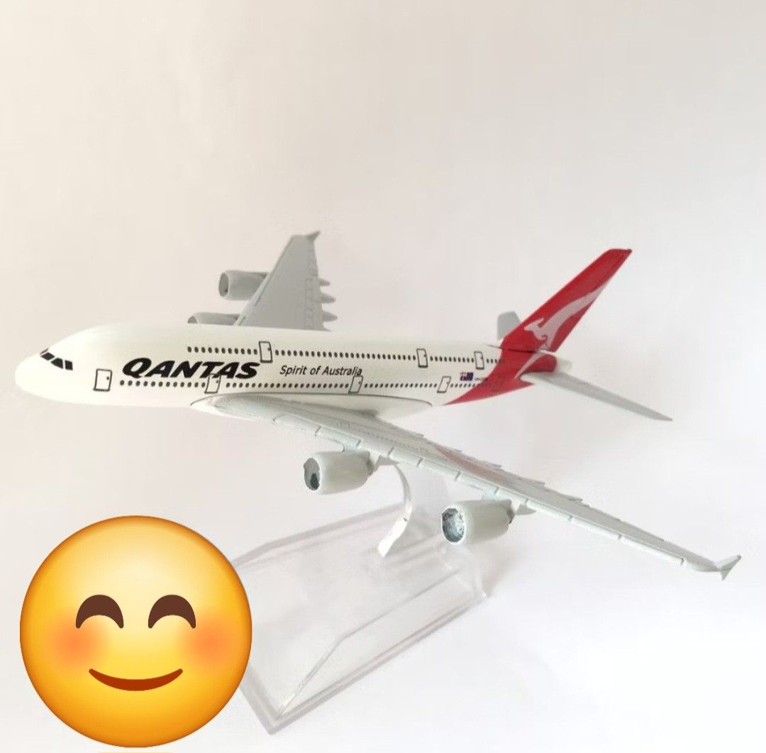 QANTAS A380 AIRCRAFT MODEL 16CM, Hobbies & Toys, Toys & Games on Carousell